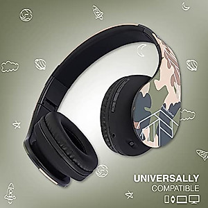 PowerLocus Kids Headphones Over-Ear, Bluetooth Wireless Headphones for Kids,with Microphone, Safe 85DB Volume Limited, Foldable with Carry Case, Audio Cable, Micro SD mode for Online Classes,PC,Phones