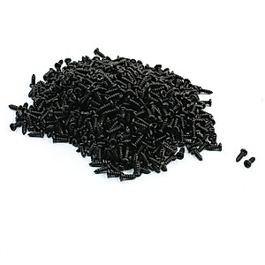 uxcell 1000 Pcs 2mm x 6mm Self Tapping Thread Round Phillips Head Screw
