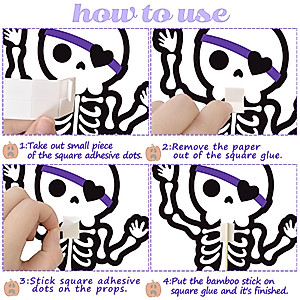 A Baby is Brewing Halloween Centerpiece Sticks 17Pcs Halloween Baby Shower Decorations Baby Brewing Little Boo Party Table Topper Decorations for Halloween Pregnancy Gender Reveal Party Supplies