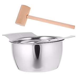 UPKOCH Pomegranate Peeler Pomegranate Arils Removal Tool Pomegranate Deseeder Peeling Tool Fruit Pomegranate Juicer with Bowl and Wooden Hammer