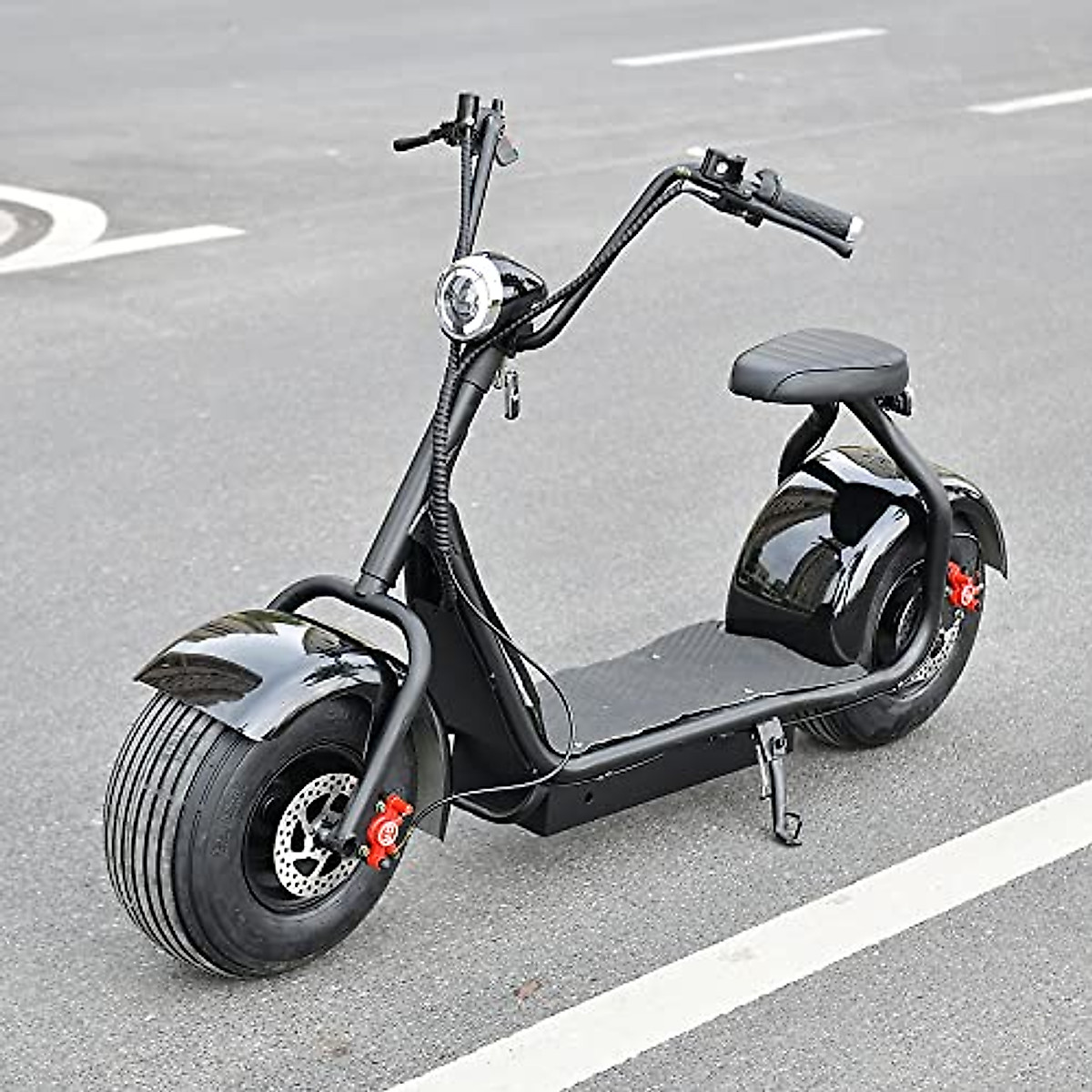 eHoodax Fat Tire Electric Scooter for Adults, 2000W 60V Citycoco Scooter Up to 25 Mph, LCD Display, Bright LED Headlight, Hydraulic Front and Rear Brakes for Safe Commuting