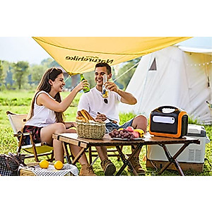 Go-Trio 4ft Low Portable Picnic Table, Boho Picnic Table with Carry Bag, Wooden Picnic Table Foldable, Adjustable Height Roll Up Folding Wooden Table Indoor Outdoor Camping, BBQ, Travel, Beach, Party