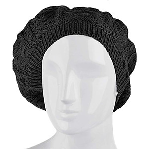 Nollia Soft Knit Solid Color Beanie, Chic, and Lightweight Crochet Knitted Style Beanie Hat for Women, One Size Slouchy Hat Olive