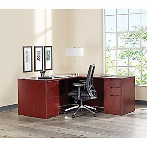 Lorell PL2236MY Lateral File, 2 Drawers, 36-Inch Wx22-Inch Dx29-Inch H, Mahogany