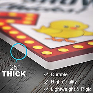 Bigtime Signs Peep Show Live Chicken Decor PVC 11"x9.5''- Chicken Coop Accessories - Chicken Gifts for Chicken Lovers, Chicken Brooder | Funny Chicken Decor for chicken feeder and chicken nesting box