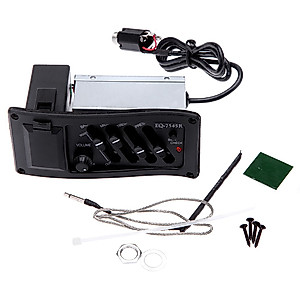 EQ-7545R Piezo Pickup Acoustic Guitar Preamp Amplifier Equalizer Tuner