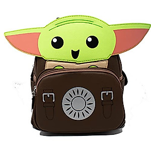Loungefly Star Wars Baby Yoda The Mandalorian Womens Double Strap Shoulder Bag Purse