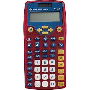 Texas Instruments TI10TK 2-line Calculator with Large Keys