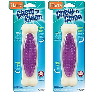Hartz Chew 'n Clean Bacon-Scented Large Dog Chew Toy (Pack of 2)