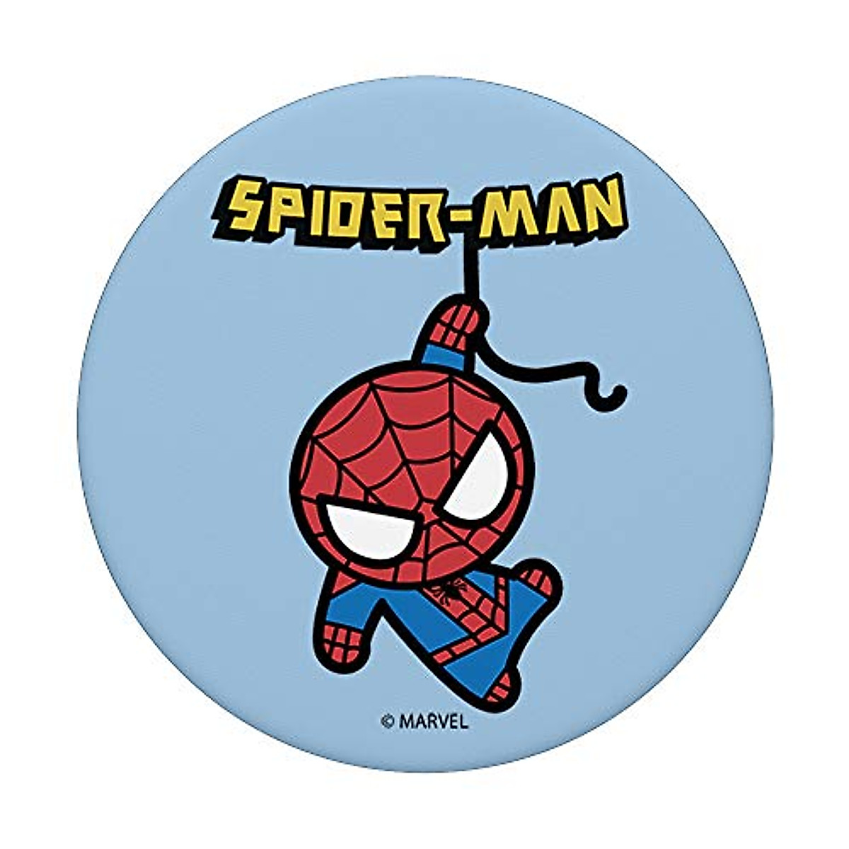 Marvel Spider-Man Hanging Cute Kawaii PopSockets PopGrip: Swappable Grip for Phones & Tablets