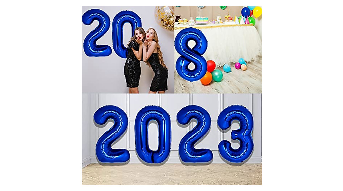 Navy Blue Number 7 Balloon for 7th Birthday Party
