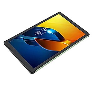Tableta Tablet Table 10.1in Tablet for Android 12 5G WiFi 6GB 128GB Front 200w Rear 500w 1960x1080 IPS 10 Core 8800mAh Calling Tablet 100?240V Green US Plug