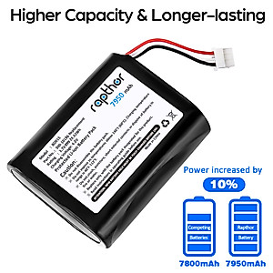 rapthor 7950mAh Replacement Battery 300-10186 for ADT Command Smart Security Panel 3.6V / 3.7V / 4.2V 29.42Wh