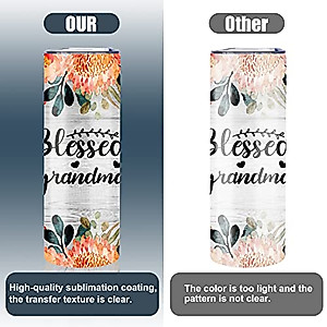 GRAUERHUND 12 Pack 20 oz Sublimation Tumblers Set Skinny Straight Double Walled Stainless Steel Blank Tumbler Bulk with Lid, Straw, DIY Stickers, Shrink Wrap, Rubber Base, Tape for Sublimate