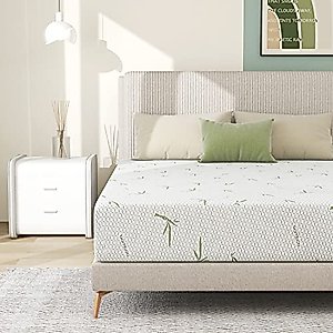 wOod-it Queen Mattresses, Memory Foam Mattress Queen Size Bed in a Box Cooling Gel Medium Firm CertiPUR-US (10 Inch)