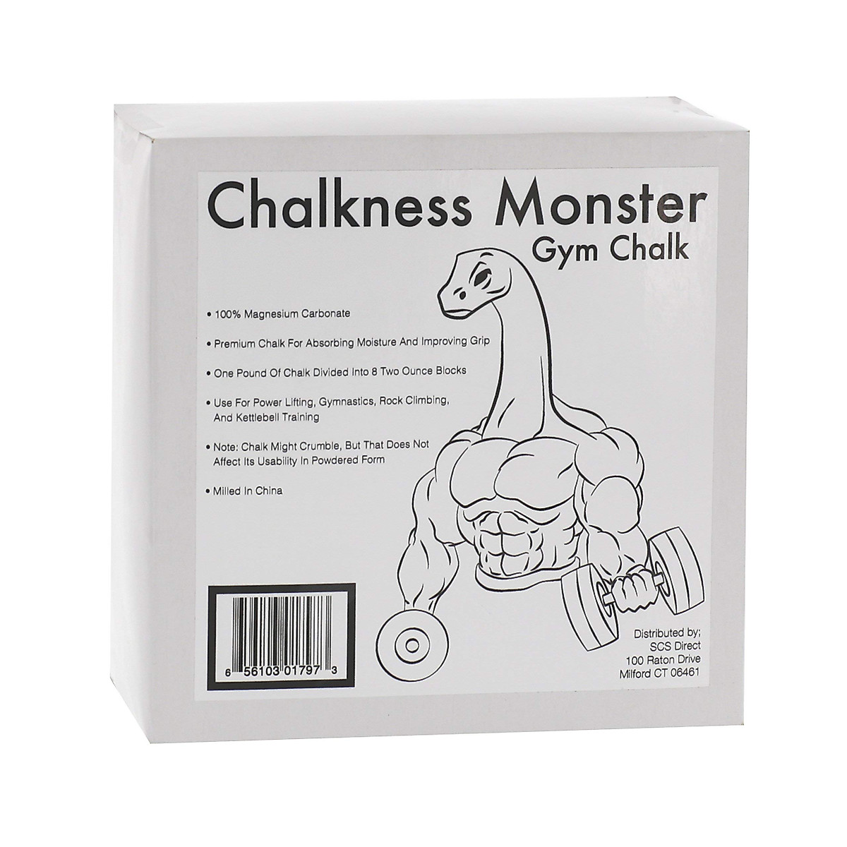 Gym Chalk (1 lb, 8 2oz Blocks) - Gymnastics, Rock Climbing, Power Lifting No Slip, No Moisture Chalk (1 LB)
