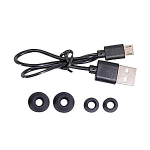 Wireless Gear Bluetooth 5.0 True Wireless Stereo Secure Fit Earbuds with Charging Case, Black/Blue (G0686)