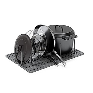 Umbra Peggy Kitchen Cupboard, Shelf and Drawer Organizer Tray - Adjustable Storage System For Food Containers, Cookware, Serveware, Utensils and More (Set of 2)