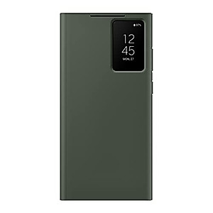 SAMSUNG Galaxy S23 Ultra S-View Wallet Phone Case, Protective Cover w/Card Holder Slot, Finger Tap Clear Window, US Version, EF-ZS918CGEGUS, Green