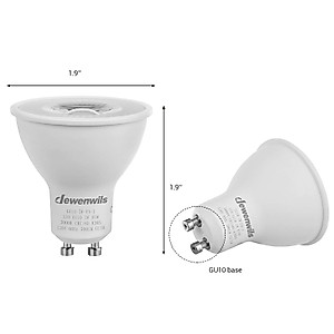 DEWENWILS 6-Pack GU10 LED Bulb Dimmable, 3000K Warm White GU10 Bulb Replacement for Track Lighting, 500LM, 7W(50W Equivalent) LED Light Bulb for Kitchen, Range Hood, Living Room, Bedroom, UL Listed