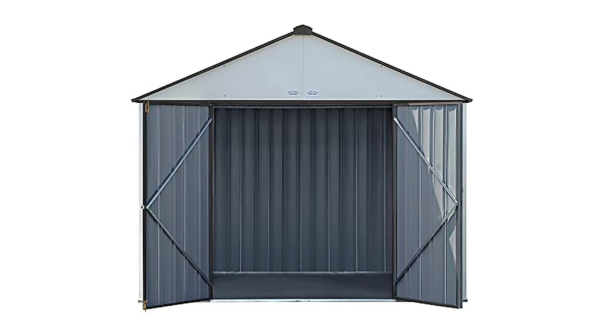 Arrow EZEE Steel Shed 10x8 with Quick Assembly & Strong Design