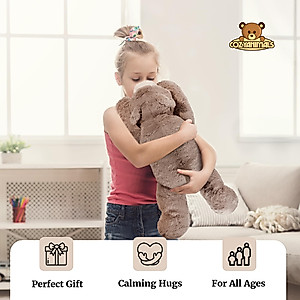COZYANIMALS 3.5 lbs 20 inch Stuffed Animal Bear, Plush Pillow Toy for Adults Teens Children Kids, Microwaveable Warmies, Super for Birthday
