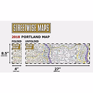 Streetwise Portland Map - Laminated City Center Street Map of Portland, Oregon (Michelin Streetwise Maps)