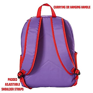 Miraculous Ladybug Backpack Set with Lunch Bag for Girls, 16 inch, 5 Piece Value Set, Rainbow