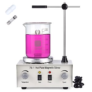 Slendor Magnetic Stirrer Hot Plate Mixer 79-1 Lab Stirrers Hotplate Max 2400 RPM Stir Plate with Stir Bar and Support Stand