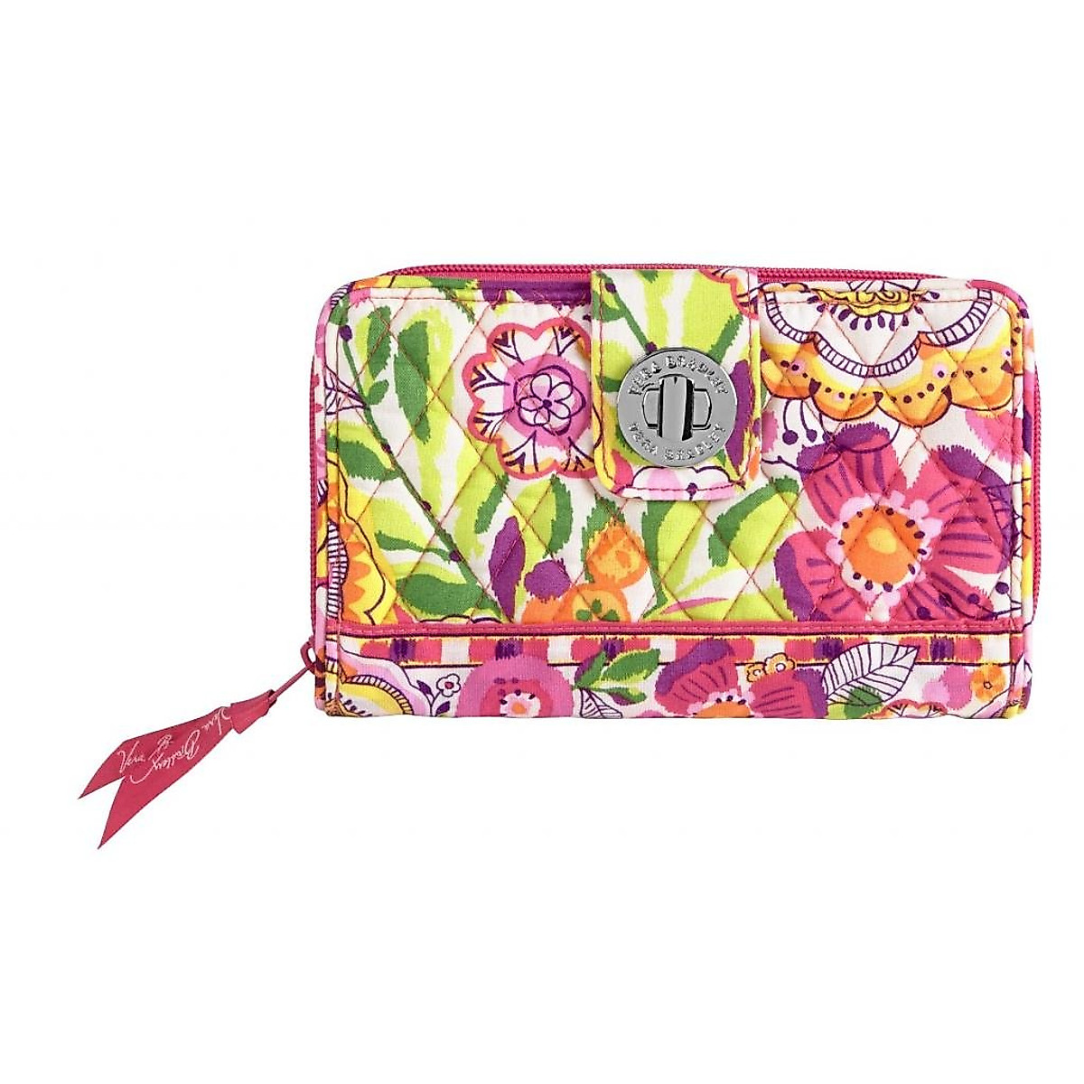 Vera Bradley Turn Lock Wallet Clementine