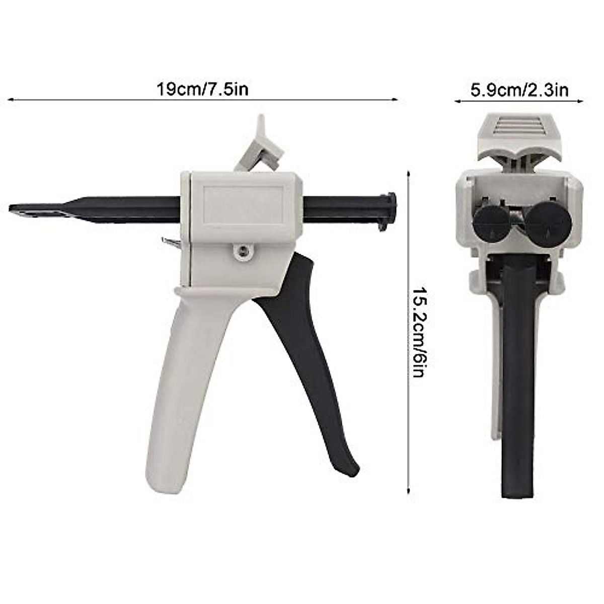 50ML AB Glue Gun, 7.5 x 2.3 x 6in Mixed Universal 1:1 and 2:1 Adhesive Application Handle Tool