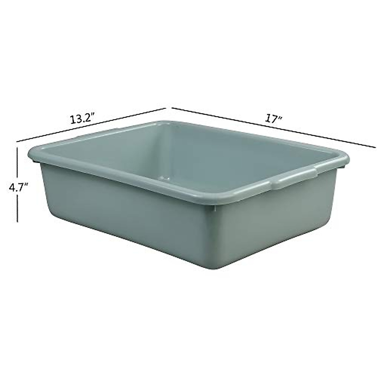 Jekiyo 13 L Commercial Bus Box, Plastic Wash Tubs, Set of 4