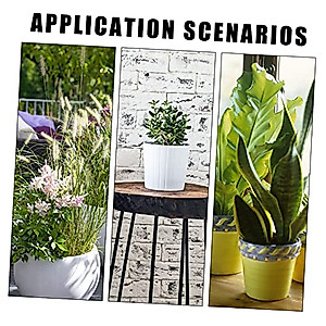 GANAZONO 1pc Removable Tray Round Planter Heavy Duty Shelf Brackets Carts with Wheels Heavy Duty DIY Plant Saucer Flower Pot Roller Flower Pot Caddy Simple Flowerpot Tray Flower Pot Base