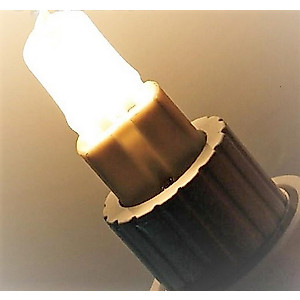 10 Pack G9 Halogen Light Bulbs 60 Watt JCD Type G9 Bi-Pin Double Loop Base 120 Volt Light Bulbs Dimmable Apply to Crystal Chandelier, Flush Mount Ceiling Light