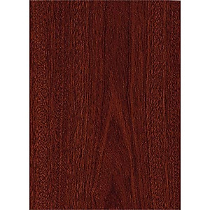 Bush Business Furniture Series C U Shaped Desk with Hutch and Storage, 72W, Mahogany