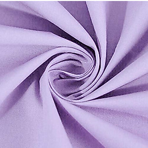 American Baby Company 100% Natural Cotton Percale Fitted Crib Sheet for Standard Crib and Toddler Mattresses, Lavender, Soft Breathable, for Girls