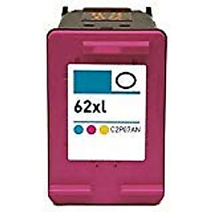 OCProducts Refilled Ink Cartridge Replacement for HP 62XL for Officejet 5742 5740 8040 Envy 5540 5640 5660 7640 Printers (1 Color)