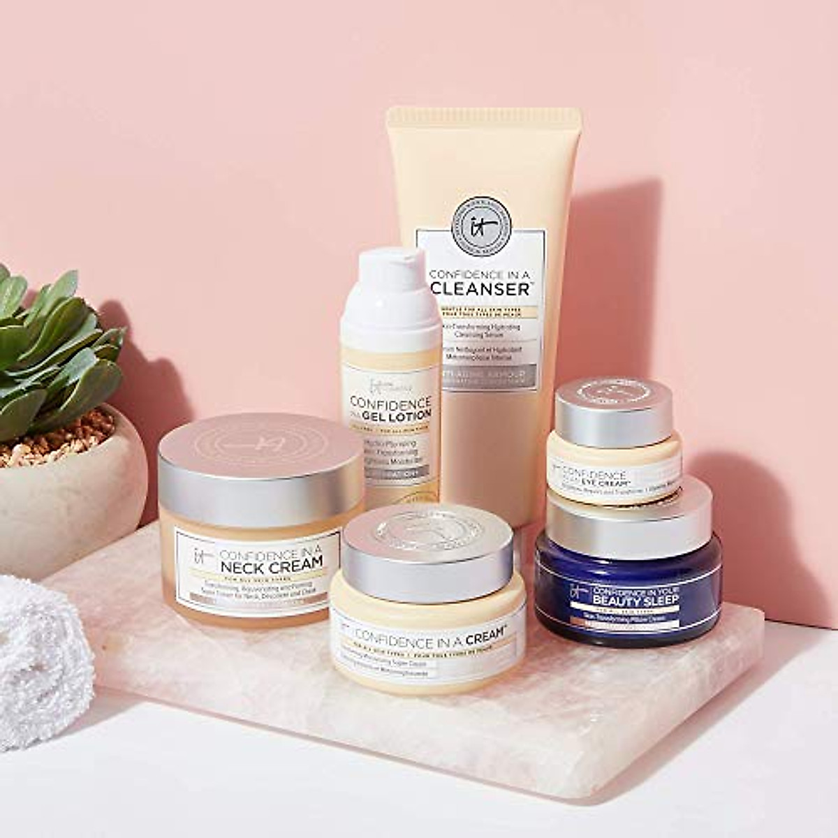 IT Cosmetics Confidence in a Neck Cream - Anti-Aging & Firming Moisturizer - Reduces the Look of Neck Lines, Tightens & Smooths - With Collagen & Hyaluronic Acid - 2.6 fl oz