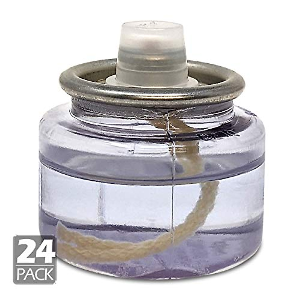 Hyoola Oil Candles - 8 Hour Liquid Candles - Disposable Liquid Paraffin Tea Lights - 24 Pack - for Restaurant Tables and Emergency Candles