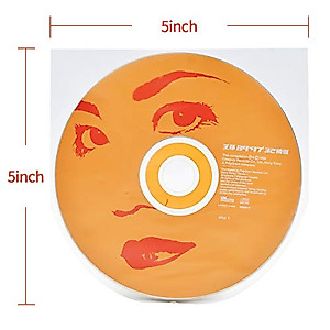 50 Clear Mini LP Anti-Static 3 Mil Plastic CD Inner Sleeves for 5inch SHM-CD