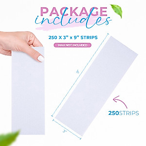 Tifara Beauty Non Woven Large 3x9 Body and Facial Wax Strips (250)