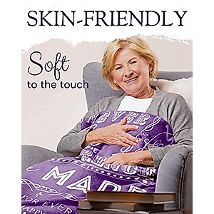 InnoBeta Retirement Gifts for Women, Never Forget The Difference You Have Made, Purple Flannel Throws Blanket, Congratulation Gifts for Retirees for Friends, Teachers, Nurses 50"x 65"