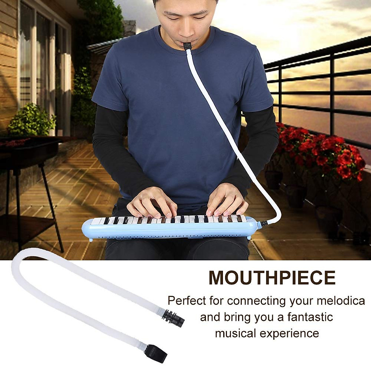 57cm Melodica Tube Portable Melodica Mouthpiece Tube Set For 32 Keys And 37 Keys Pianica Tube Replace
