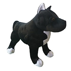 Adore 13" Chance The Pit Bull Dog Stuffed Animal Plush Toy