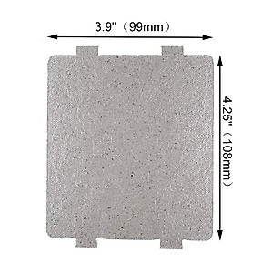 Waveguide Cover Compatible with Frigidaire 5304464061, Microwave Oven Repairing Part Mica Plates Sheets (2 Pack)