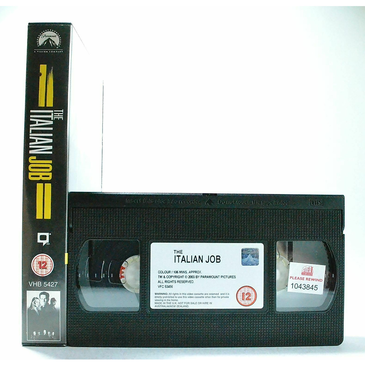 The Italian Job: Action (2003) - Large Box - Charlize Theron/Edward Norton - VHS