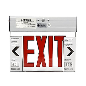 DOIT Exit Sign, 4 Pack Green Exit Signs Emergency Light 120/277V Commercial LED Exit Light Combo with Backup Battery