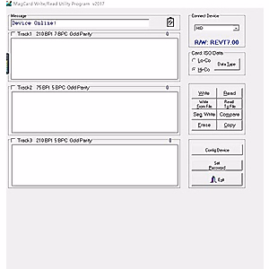 Deftun Card Reader Writer USB Swipe Encoder 3 Tracks MSR605X