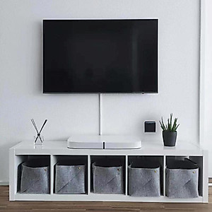 shinar Metal Hanging Fire TV Cube Wall Mount for Fits 1st & 2nd Gen and New 3rd Gen Fire TV Cube Wall Mount Save Space for Furniture Wall