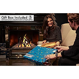 Sonder Los Angeles, Made in USA, Large Thick Maple Wood Cutting Board for Kitchen with Juice Groove, Sorting Compartment, Charcuterie Wooden Board 17x13x1.5 in (Gift Box Included)